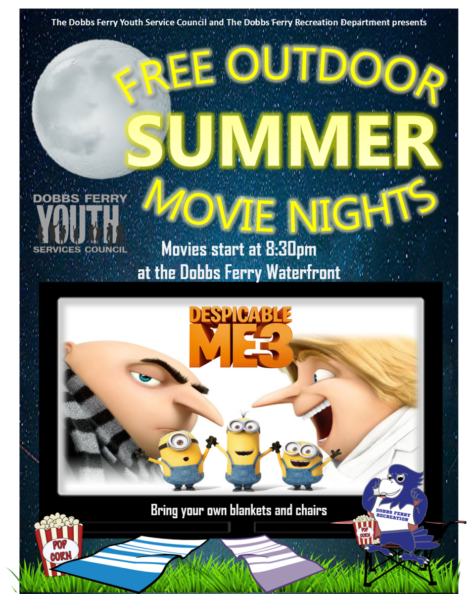 Outdoor Movie Night Tonight 8/7 at 8:30 - Despicable Me 3 | Village of ...